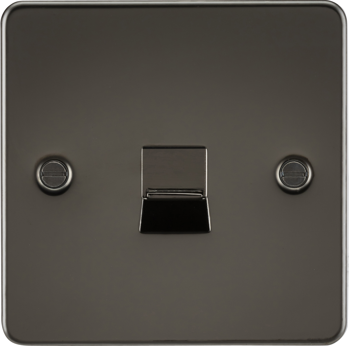 Knightsbridge Flat Plate Telephone extension socket - gunmetal FP7400GM ... Knightsbridge Flat Plate Telephone extension socket - gunmetal FP7400GM ...