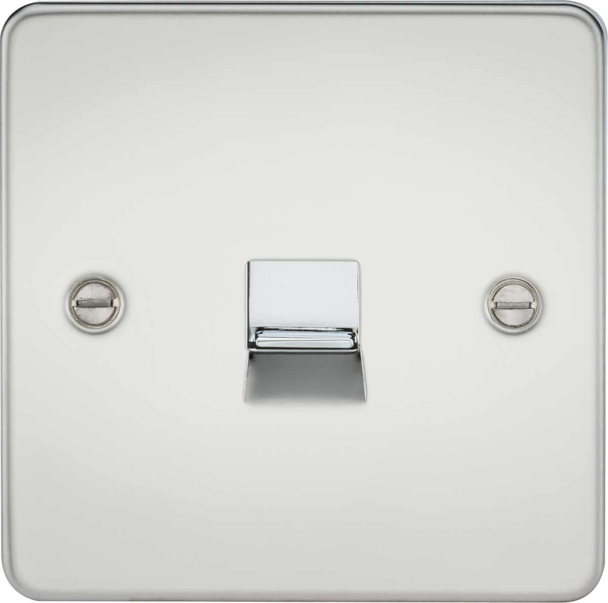Knightsbridge Flat Plate Telephone extension socket - polished chrome ... Knightsbridge Flat Plate Telephone extension socket - polished chrome ...