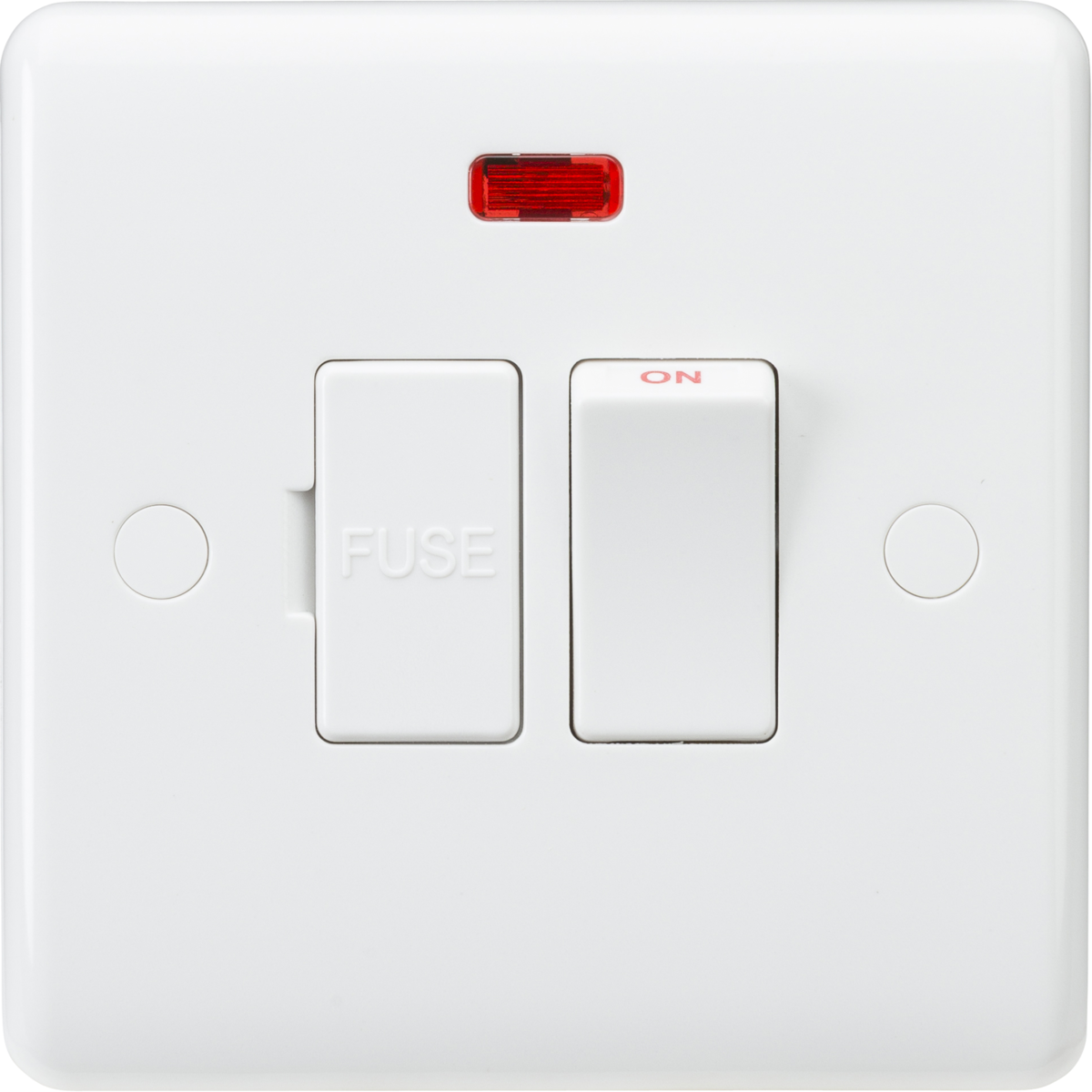Knightsbridge Curved Edge 13A Switched Fused Spur Unit with Neon ... Knightsbridge Curved Edge 13A Switched Fused Spur Unit with Neon ...